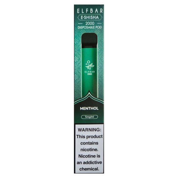 Купити Elf Bar 2000 Menthol (Ментол) 2034 в інтернет магазині VapeZone